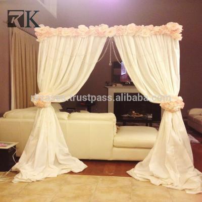 China Indian wedding backdrops aluminum backdrop stand pipe drape stage  Pipe Drape Kits For Sale for sale