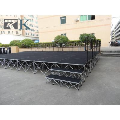 China 20ft x20ft  portable stage led display school portable stage portable steel stage platform Used Portable Stage For Sale for sale
