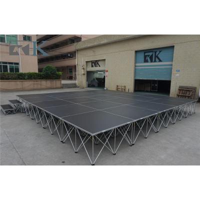 China 20ft x20ft  laser stage lighting portable portable wooden stage outdoor portable wedding stage for sale