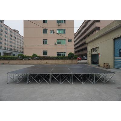 China 20x20ft portable outdoor stage portable stage curtain backdrop aluminum stage truss for sale