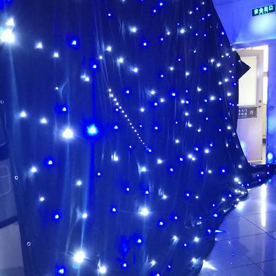 China Velvet curtain lighted backdrops for weddings led light black curtain luxury christmas for sale