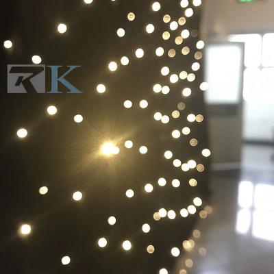 China Organza wedding backdrop curtain rgb led curtain(3in1 led)stage light led curtain controller for sale