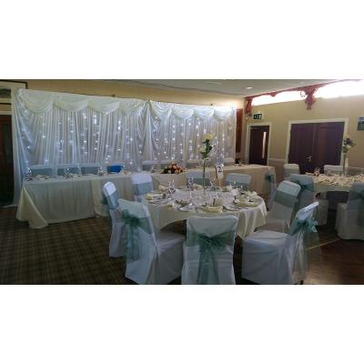 China Free standing curtain  led video cloth indoor curtain lights	led curtain controller for sale