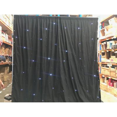 China LED vision star curtain wall cloth decoration light stage background decoration for sale