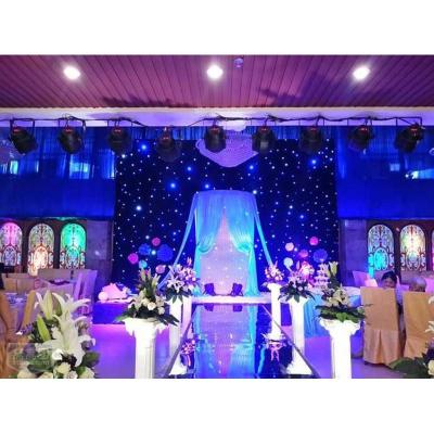 China 4x3m LED star curtain led light black curtain wall drapes for party for sale