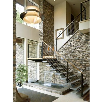 China wooden staircase/used metal stairs price wood stair treads Staircase for sale
