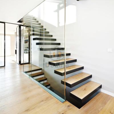 China modern design steel wood stairs wood stair treads Staircase for sale