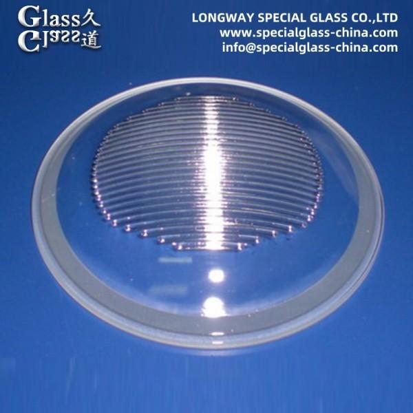 Quality Optical Borosilicate Glass Cob Led Lenses High Bay Light Lens Spherical Shape for sale