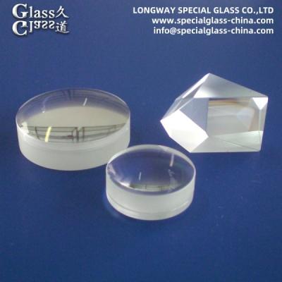 China OEM gesmolten silica glas optische prisma lenzen voor laser snijmachine Te koop