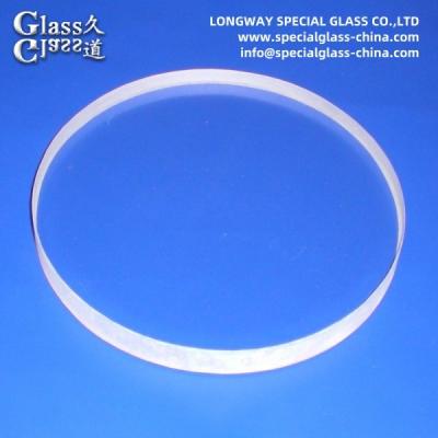 China Op maat gemaakte geharmoniseerde borosilicaat glas schijf en zichtglas doorzichtig Te koop