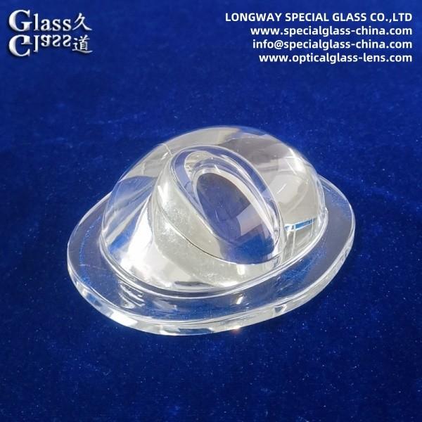 Quality Durable Borosilicate Glass 3.3 Cob Led Glass Lens For Outdoor Lighting for sale