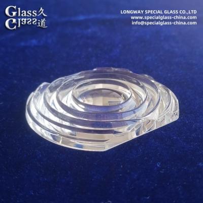 China Durable Thermal Resistance Borosilicate Fresnel Glass For Stage Lighting Equipment for sale