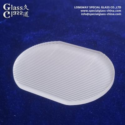 China Durable Linear Textured Sandblasting Glass For Ambient Mood Lighting Cover for sale
