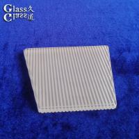 China Custom Linear Surface Diffuse Glass Lens for LED Light and Uniform Illumination for sale