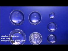 Lentes de vidro Pyrex Plano Asférico de grau óptico para aplicações de iluminação led