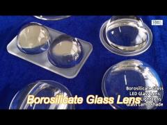 OEM Duurzaam helder oppervlak Pyrex 3.3 Borosilicaat straatlicht Led-lens