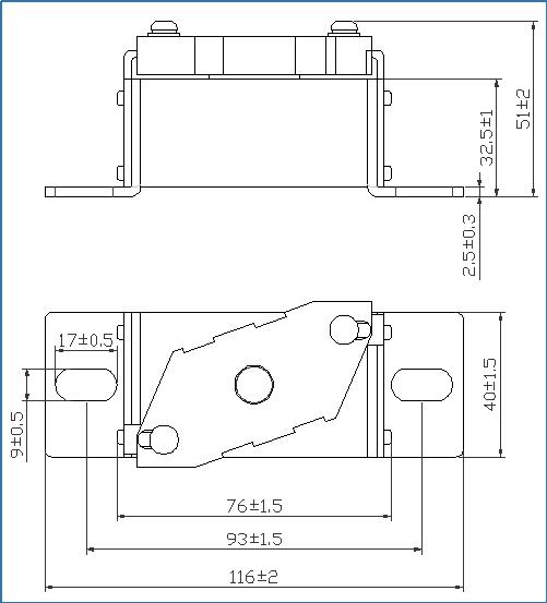 High Current MEV Fuse DC1000V 500A Ceramic Automotive Fuses