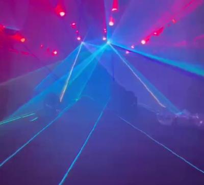 Cina 240V Automatico Mini 2-3-4W Moving Head Stage Laser Light in vendita