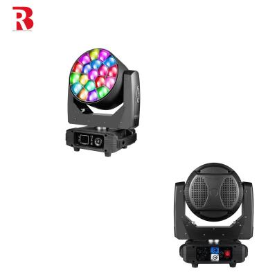 Cina 19 pezzi 15W Moving Head Stage Light per effetti di illuminazione dinamica in nero in vendita