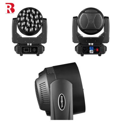 China 19pcs*15w RGBW Zoom Eye LED Moving Head Stage Light Voor DJ Wedding Decoration Te koop