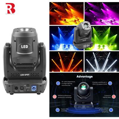 Cina 8000K DMX512 Moving Head 100W LED Spot Beam Stage Light Per Teatro E Studio in vendita