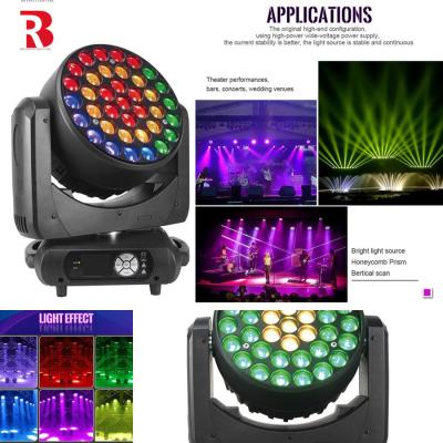 Cina Effetti visivi vibranti RGBW 4in1 LED Moving Head Light per spettacoli musicali in vendita