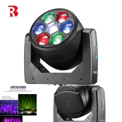 中国 汎用的な7x40W RGBW 4in1 LED移動ヘッドライト DMX制御と内蔵プログラム 販売のため