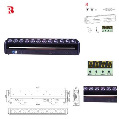 中国 新しい12x30wLEDバー 動くヘッドライト ズームマトリックス DJステージ効果 ウォッシュビーム 販売のため