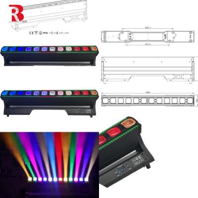 China Stage Disco Dj Lighting DMX 40W RGBW 4in1 Pixel Head 12X40w Beam Wash Zoom Moving Lights for sale