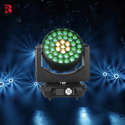 Cina 37*15W LED RGBW Infinite Mixture LCD LED Moving Head Light Per Chiesa Disco in vendita