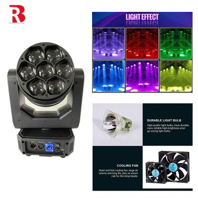 China Professionele verlichtingsapparatuur 7*40W Zoom bewegende koplamp 4in1 for sale