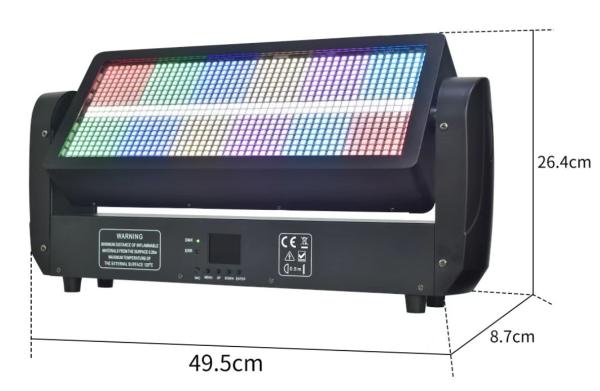 BR-864 RGB 8+8 RGB Moving Head Led Strobe Light Manufacturers