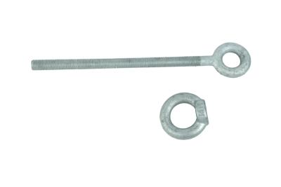 China Galvanized Eye Bolt & Eye Nut For Overhead Cable Anchoring On Wooden Poles for sale