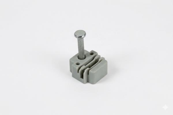Quality FTTH Cable Clip with Concrete Nail and Double Channel for Aerial Cable with 300N Breaking Strength for sale