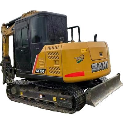 Cina Sany 75 escavatore di seconda mano per con prestazioni stabili e velocità di movimento veloce utilizzato in vendita