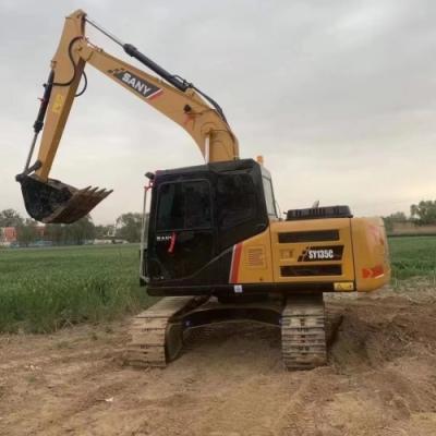 China Hot second-hand SY135 second-hand Sany excavator 13 tons excavator mini excavator for sale