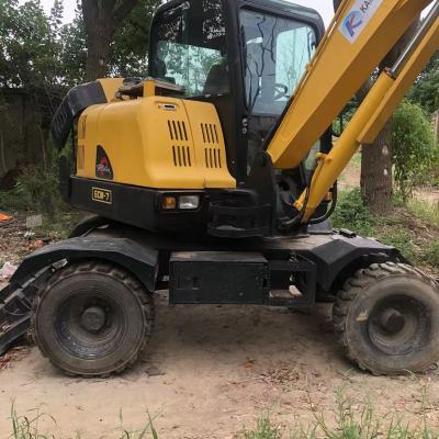 Cina Mini escavatore usato Hyundai Wheel Excavator 60W-7 in vendita