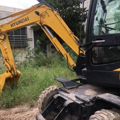 Cina Mini escavatore usato Hyundai Wheel Excavator 60W-7 in vendita