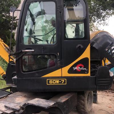 Cina Mini escavatore usato Hyundai Wheel Excavator 60W-7 in vendita