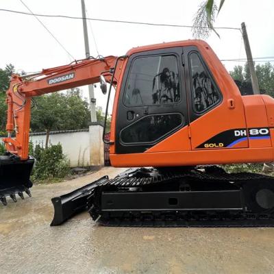 Cina Doosan DH80GOLD escavatore qualità usata macchina da costruzione DH80 crawler escavatore idraulico con buone prestazioni in Cina in vendita