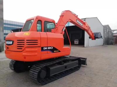 Cina Doosan DH80GOLD escavatore qualità usata macchina da costruzione DH80 crawler escavatore idraulico con buone prestazioni in Cina in vendita
