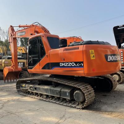China Imported from Korea  high quality used doosan dh220lc-7 crawler excavator good condition dh220 used excavators for sale for sale