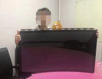 China Curved Capacitive Touch Screen Panel 1.7mm Anti Explosion 1011x766mm for sale
