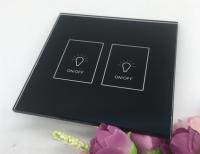 China Custom Intelligent Touch Tempered Glass Switch Panel 86mm 110V 220V for sale