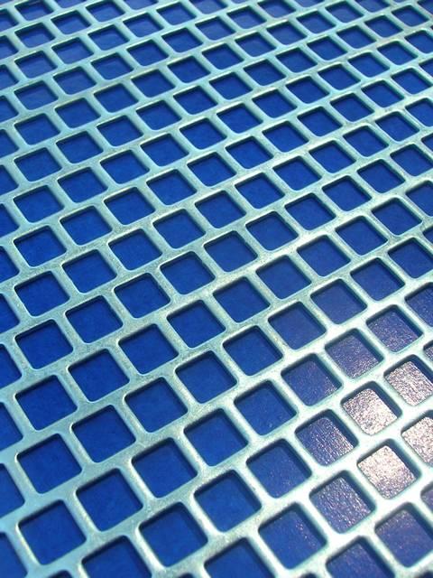 Square hole perforated stainless steel sheet