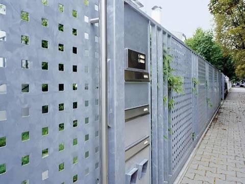 Square hole perforated fences