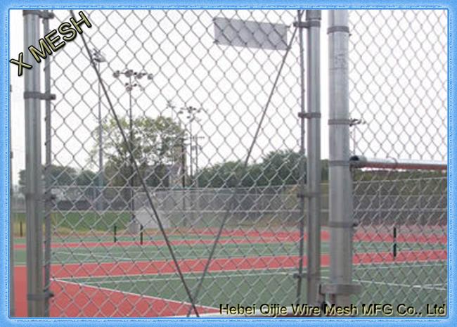 Galvanized chain-link fence used for sport fence