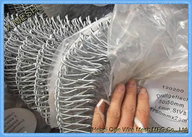 Galvanized chain link fence roll packed in plastic bag