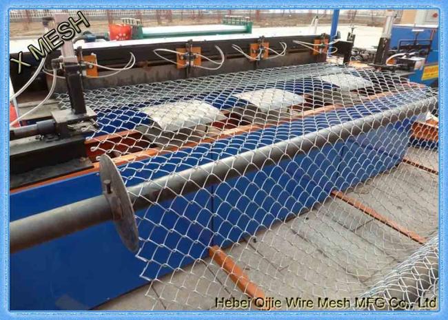 Aluminum coated chain-link fence packed with yellow plastic bag