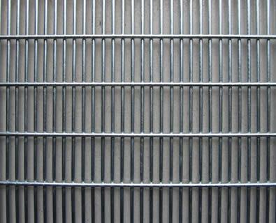 install of 358 mesh fence panel